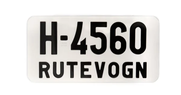 Bilskilt til buss og lastebil 1942-1971